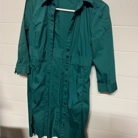 Express | Jackets & Coats | Express Dark Green Womens Trench Coat ...